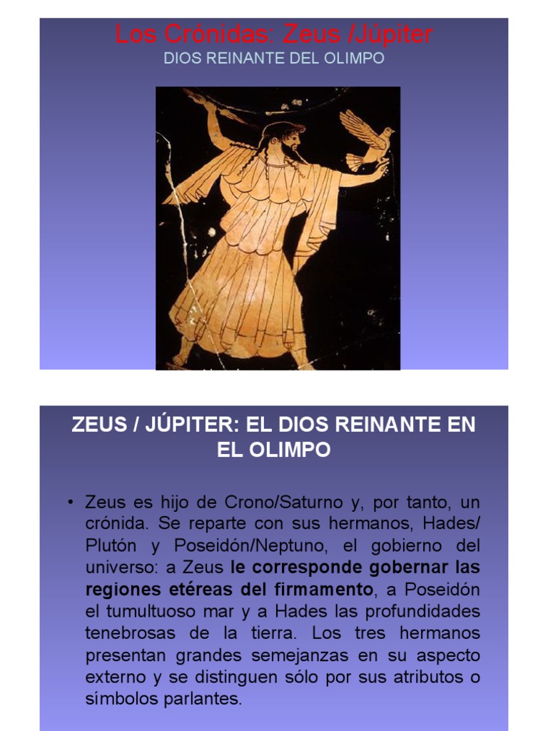 Zeus-Jupiter PPT PDF | PDF | Zeus | Júpiter (mitología)