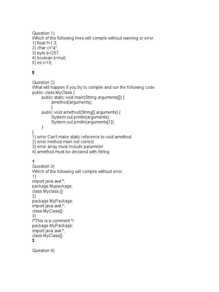 13066332-Java-Question | Method (Computer Programming) | Class ...