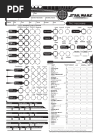 Star Wars RPG (D6) - Character Sheet v1.1 | PDF | Role Playing ...