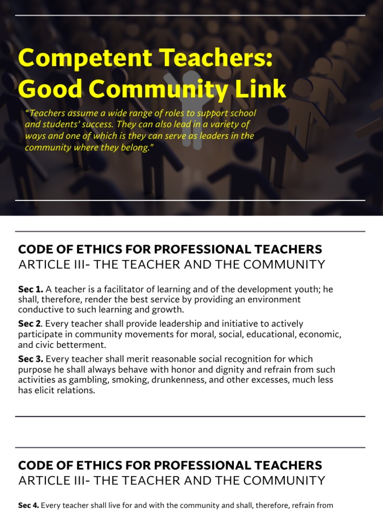 Teachers as Community Leaders | PDF | Teachers | Community