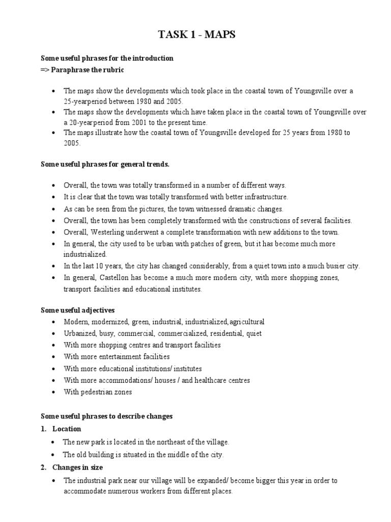 Maps - Useful Phrases (Updated) (2021) | PDF | Parks | Urban Planning