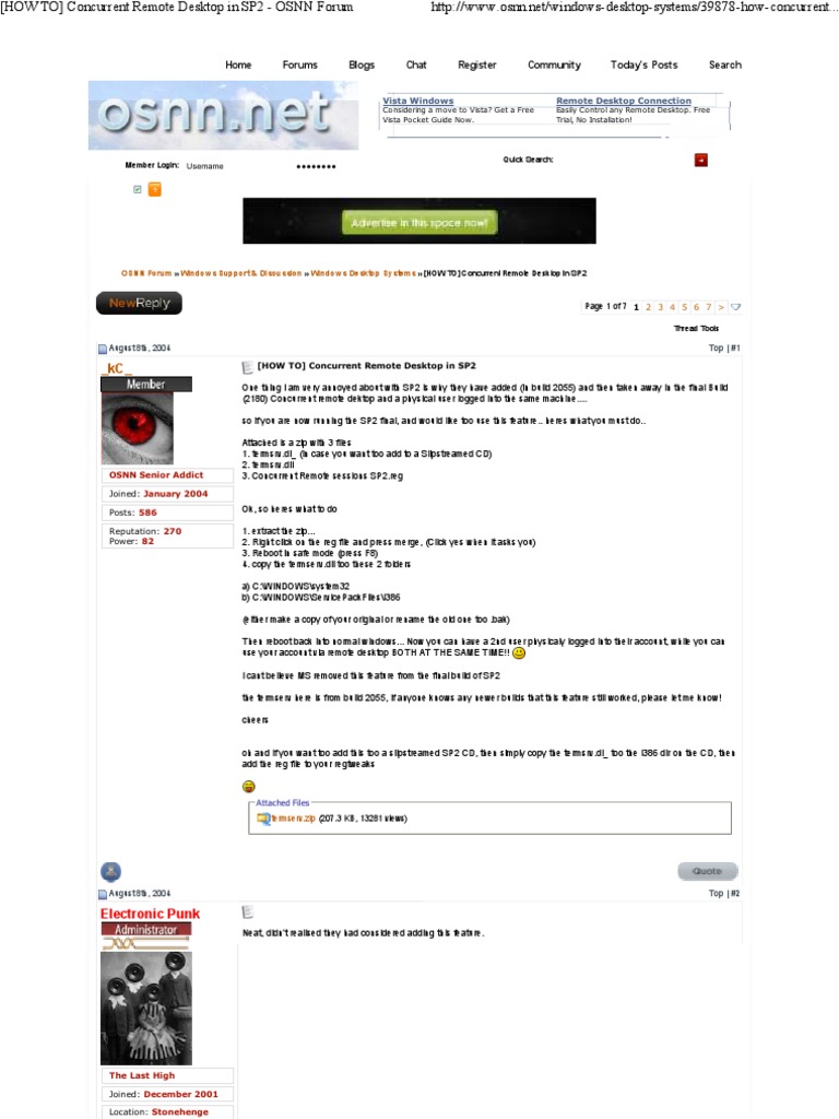 How To Concurrent Remote Pdf Remote Desktop Services Internet Forum