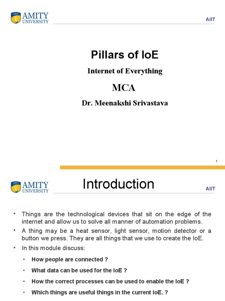 Pillars of The IoE | PDF | Internet Of Things | Internet