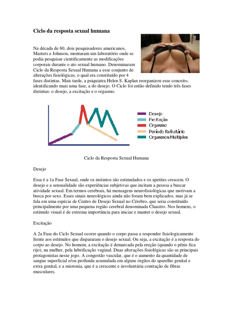 Ciclo Da Resposta Sexual Human1 Pdf Orgasmo Clitóris