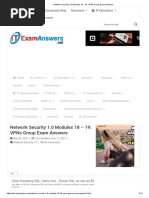 Network Security 1.0 Modules 1 - 4 - Securing Networks Group Exam Answers | PDF | Computer ...