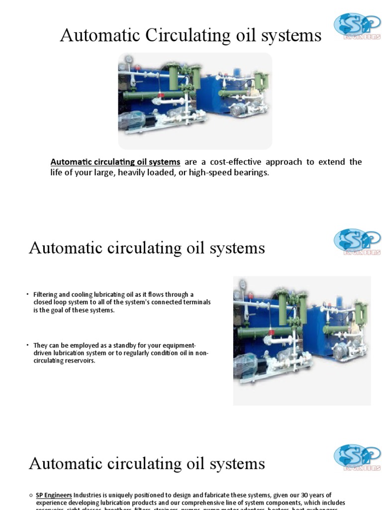 Automatic Circulating Oil Systems | PDF