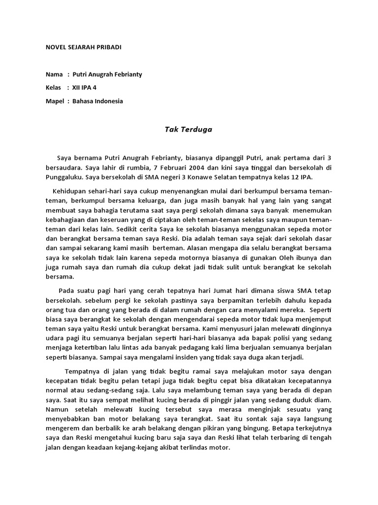 Novel Sejarah Pribadi | PDF | Agama & Spiritualitas | Fiksi Misteri, Thriller, & Kejahatan