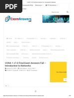 CCNA 3 v7 Modules 9 - 12 - Optimize, Monitor, and Troubleshoot Networks Exam Answers | PDF ...