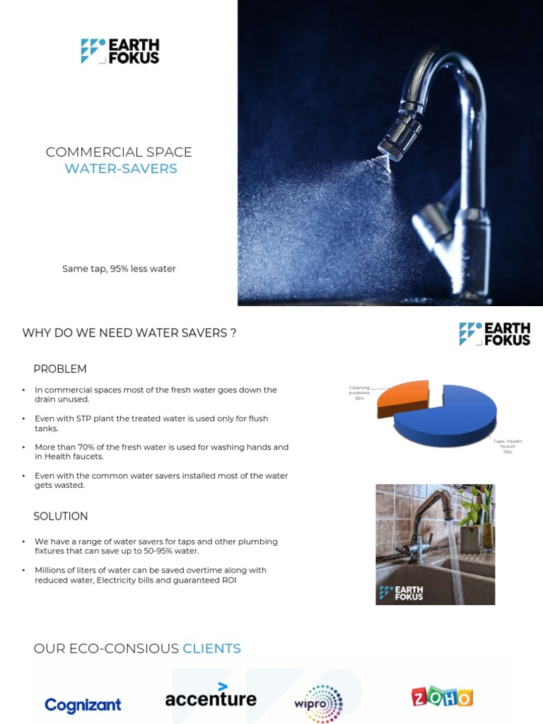Commercial Water-Saving Solutions | PDF | Tap (Valve) | Shower