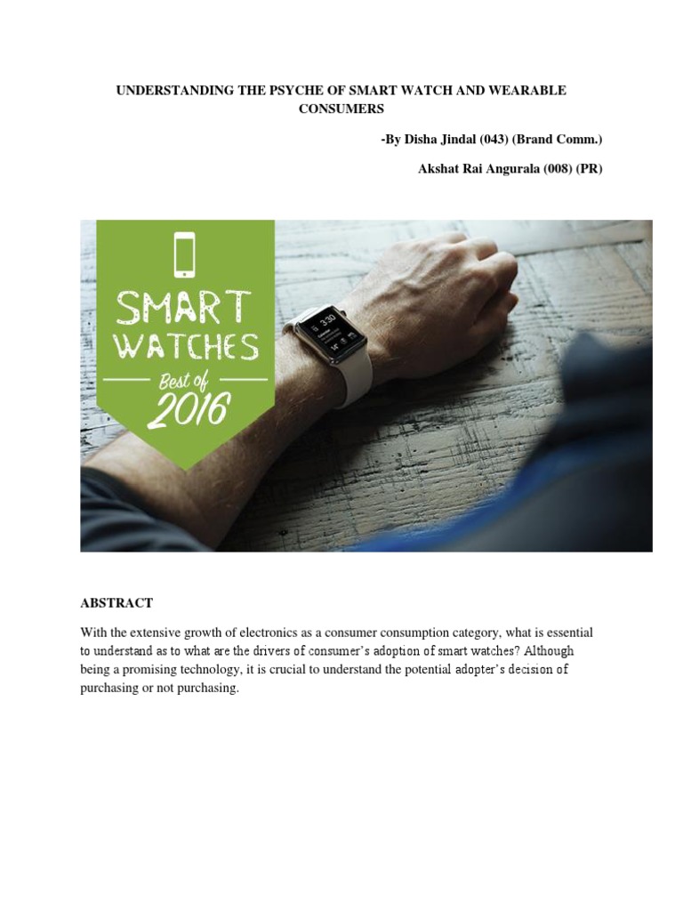 CB - Electronics - Phase2 - Akshat. Disha | PDF | Wearable Technology | Smartwatch