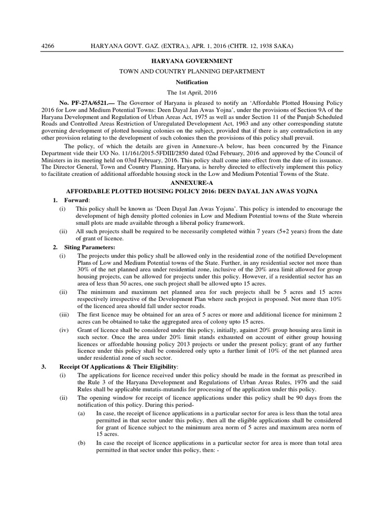 DDJAY-APHP 2016-Notification-1 - 4 - 2016 | PDF | Economies | Government