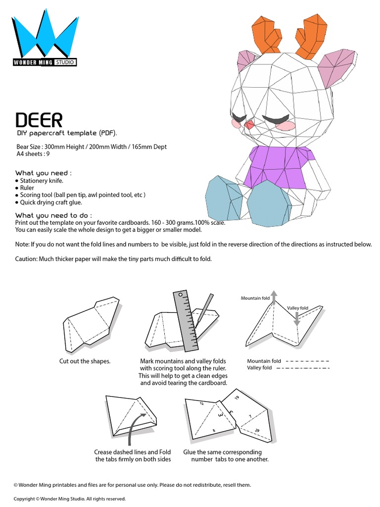 Venado Bebé - Wonder Ming Studio | PDF | Office Equipment | Paper