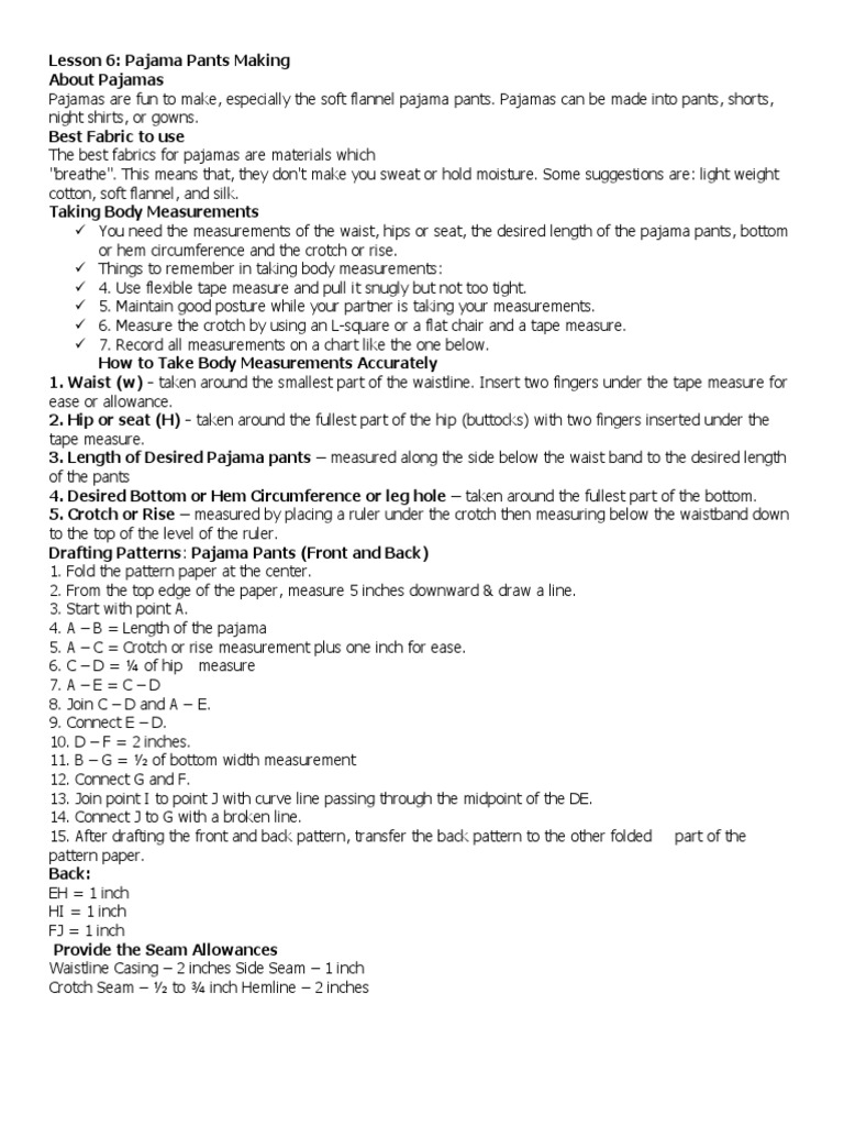 Lesson 6 TLE | PDF | Seam (Sewing) | Sewing