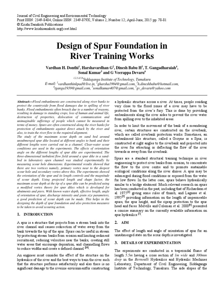 Spurs in River | PDF | Levee | River