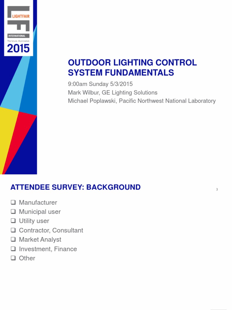 Outdoor Lighting Control System Fundamentals - 1 | PDF | Computer ...