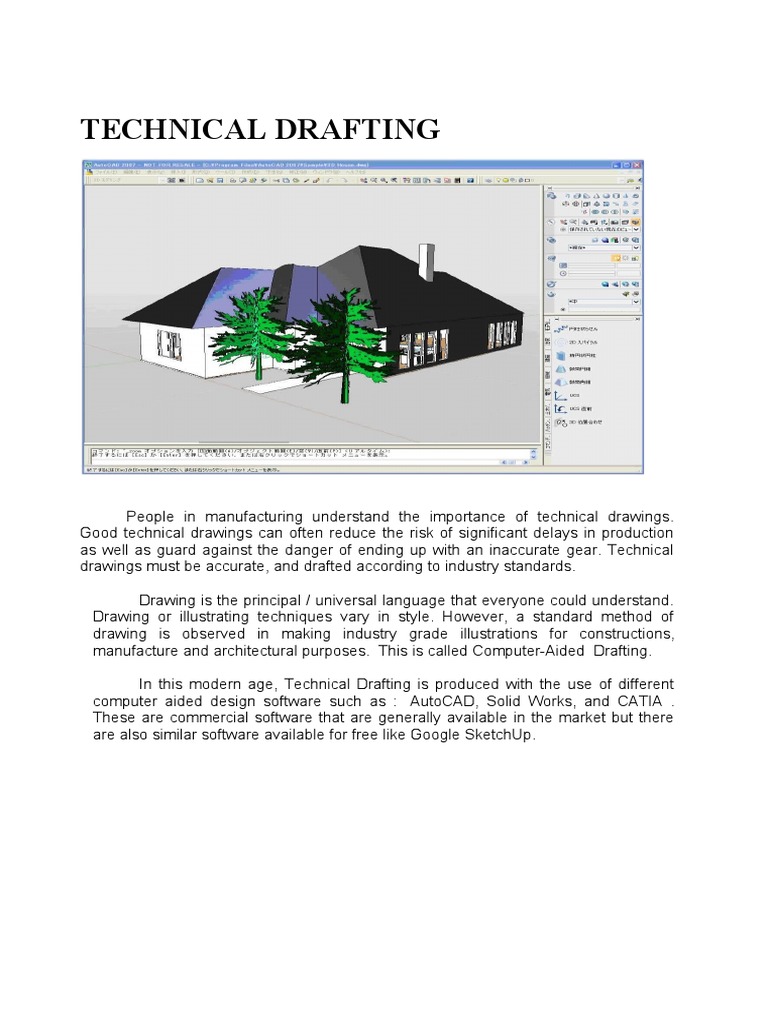 TECHNICAL DRAFTING Module | PDF | Computer Aided Design | Technical Drawing
