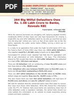 List of Wilful Defaulters From RBI | PDF | Steel | Materials