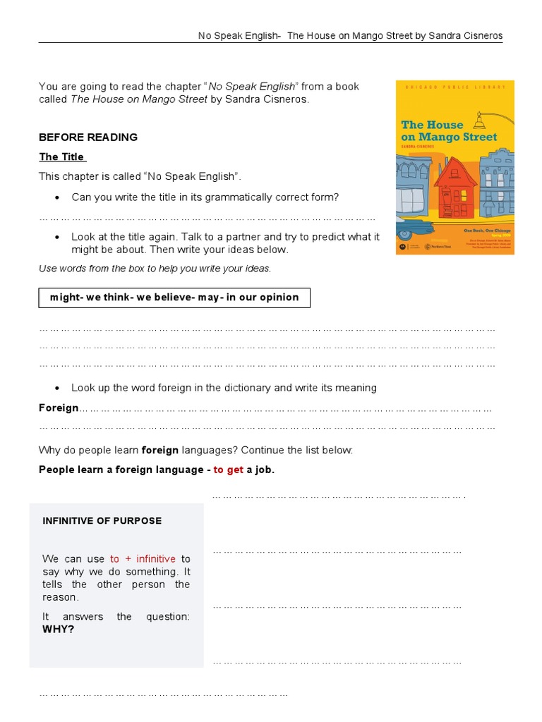 No Speak English | PDF