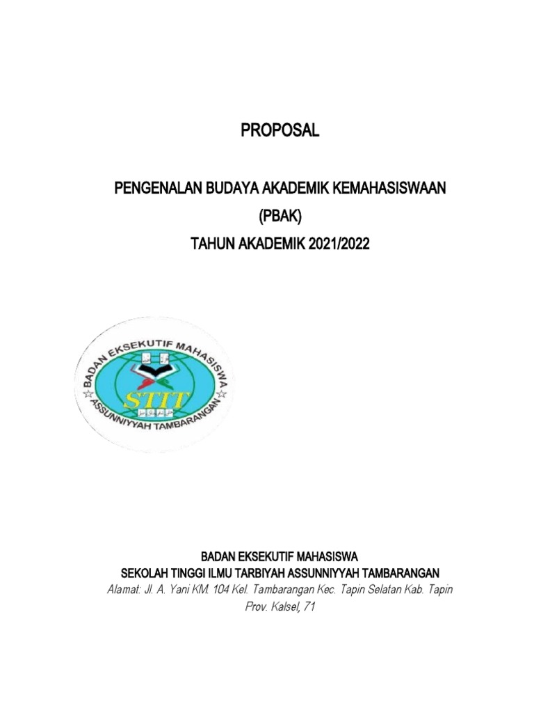 Proposal PBAK | PDF | Karier & Perkembangan | Ilmu Sosial