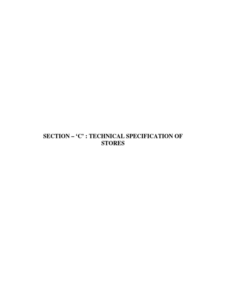 Technical Specification | PDF | Specification (Technical Standard ...