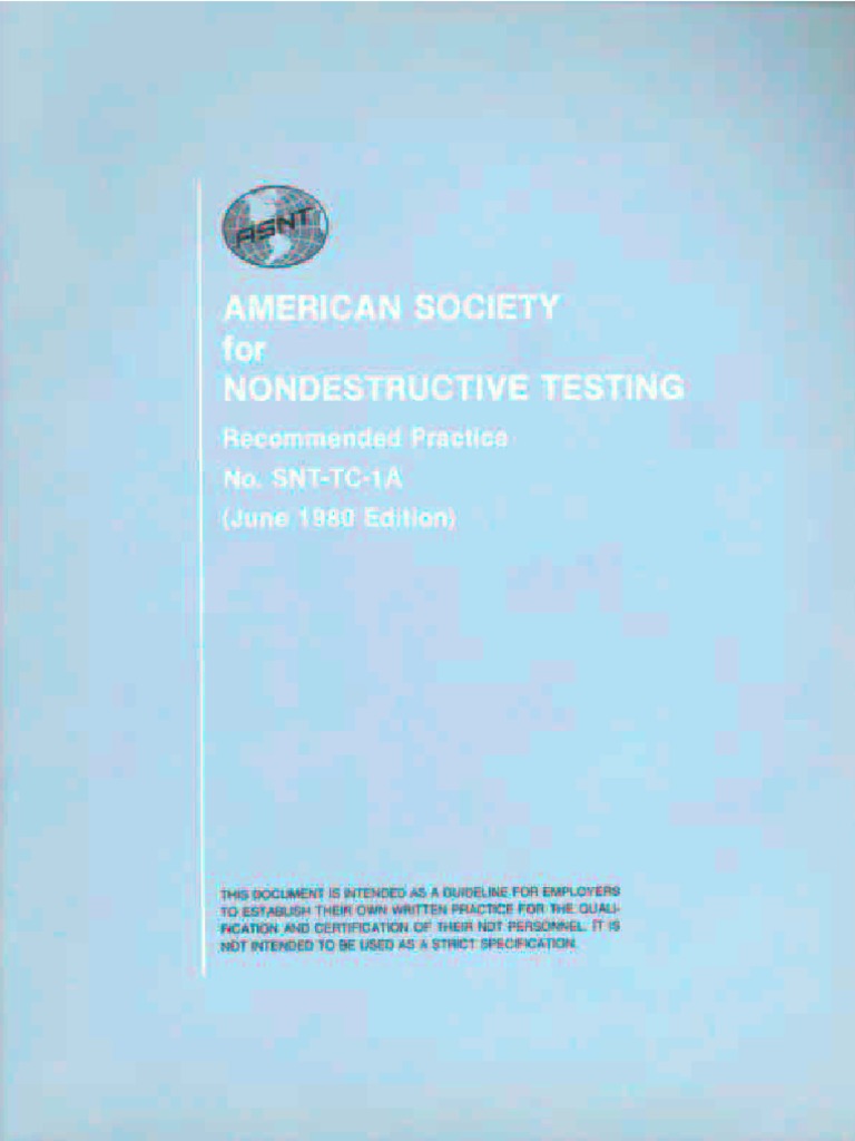 Tc-1a 1980 | PDF | Nondestructive Testing | Test (Assessment)