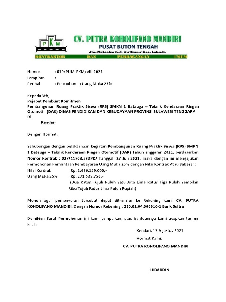 File CV. Putra Koholifano Mandiri | PDF