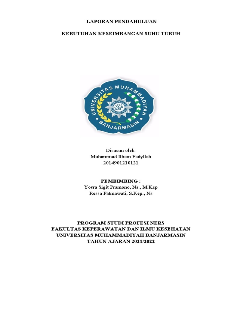 Muhammad Ilham Fadyllah - LP KESEIMBANGAN SUHU TUBUH 2 | PDF