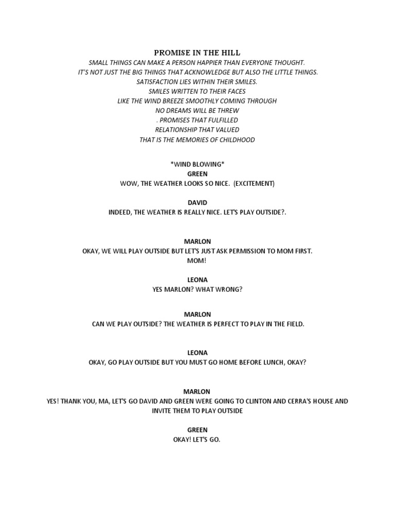 English Script 1 | PDF