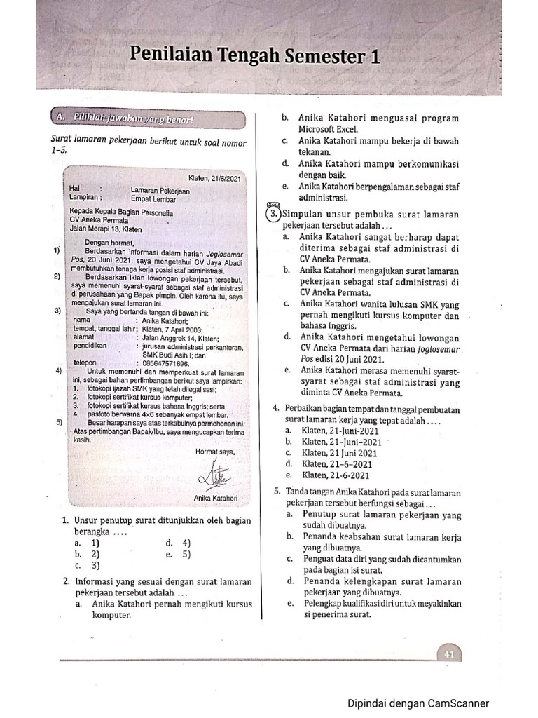 PTS 1, KLS Xii | PDF