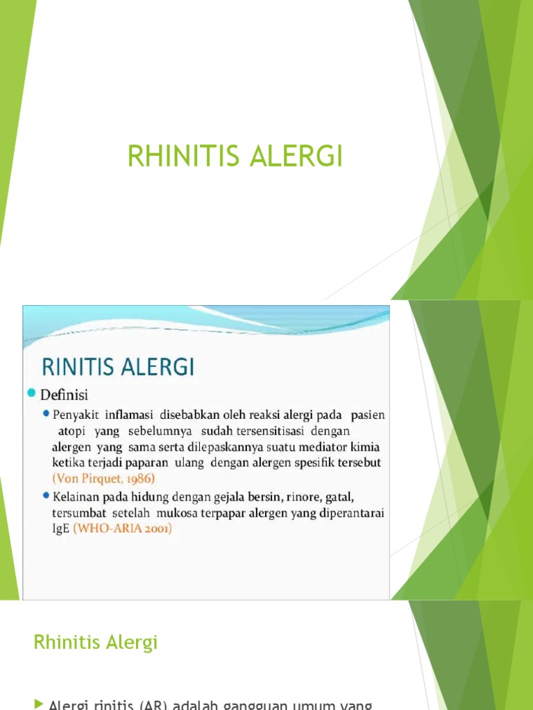 Rhinitis Alergi | PDF