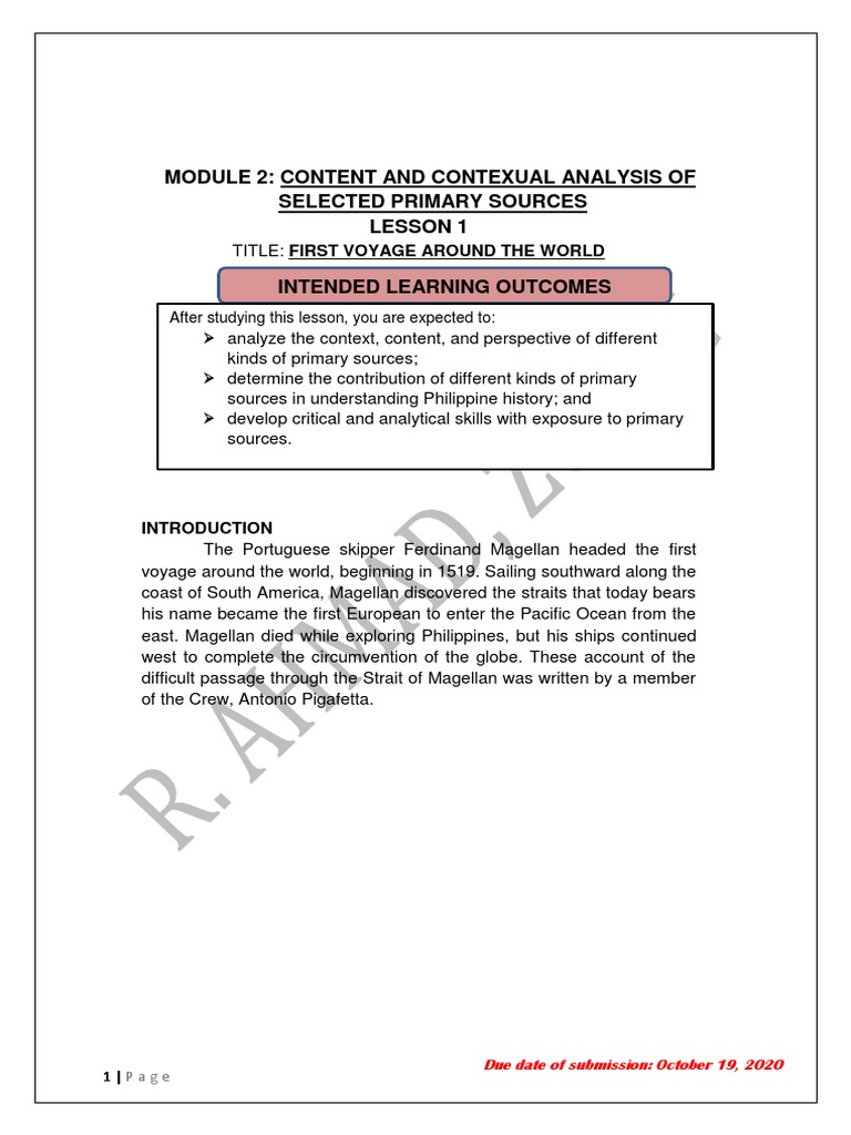 GE 112 - Module 2 X Lesson 1 | PDF