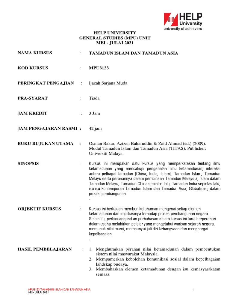 Mpu3123 Titas - Hukl | PDF