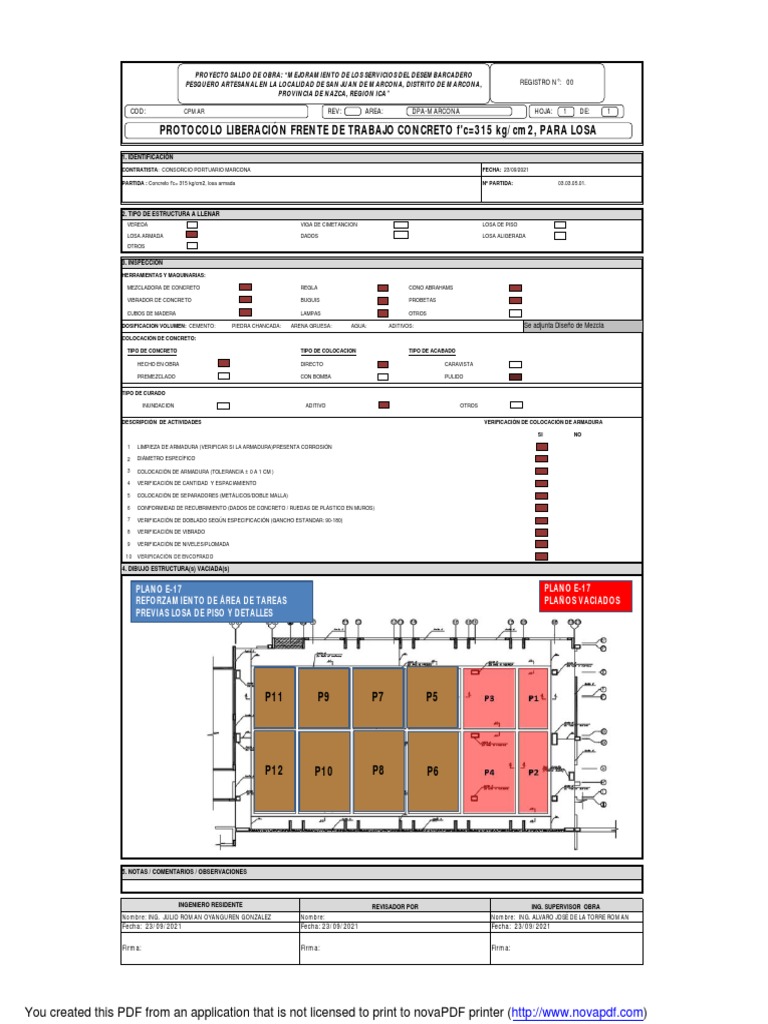 PLFT - CPM - 06 - Concreto F'C 315 kgcm2 Losa de Tareas Previas2 | PDF | Hormigón | Ingeniero civil