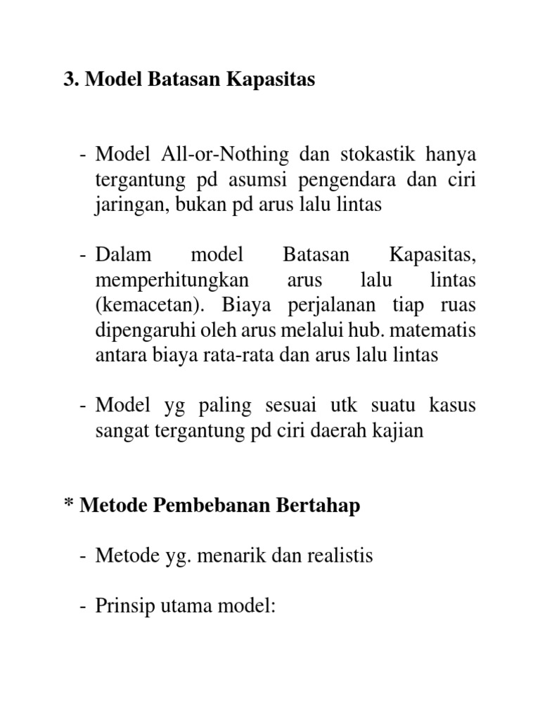 Pertemuan-15 Trip Assignment-Pembebanan Bertahap | PDF
