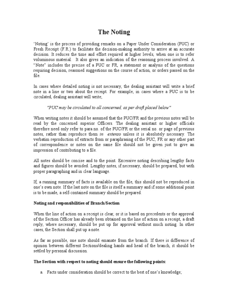 Noting and Drafting | PDF | Telegraphy | Communication