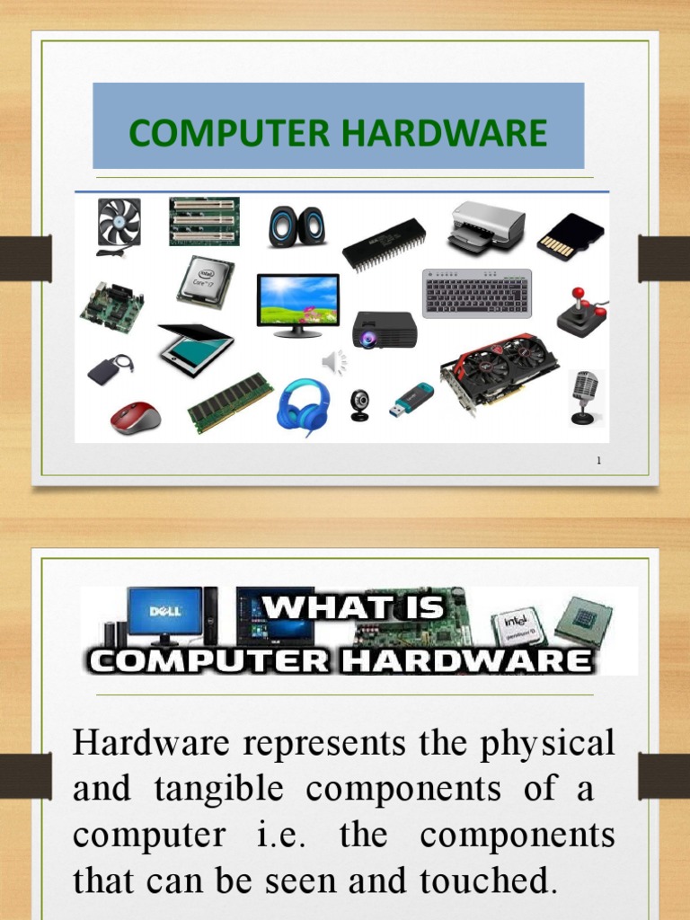 Computer Hardware Chart Poster