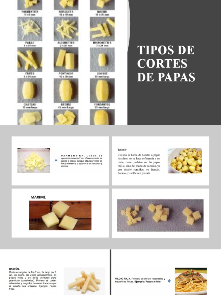 Cortes de Papa | PDF