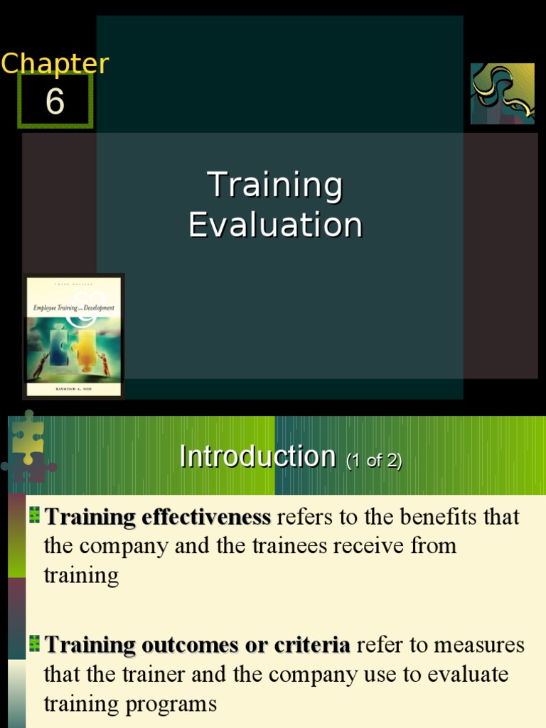 Training Evaluation | PDF | Return On Investment | Validity (Statistics)