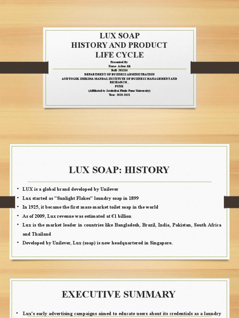 Lux Soap: History & Product Lifecycle | PDF | Marketing | Market ...
