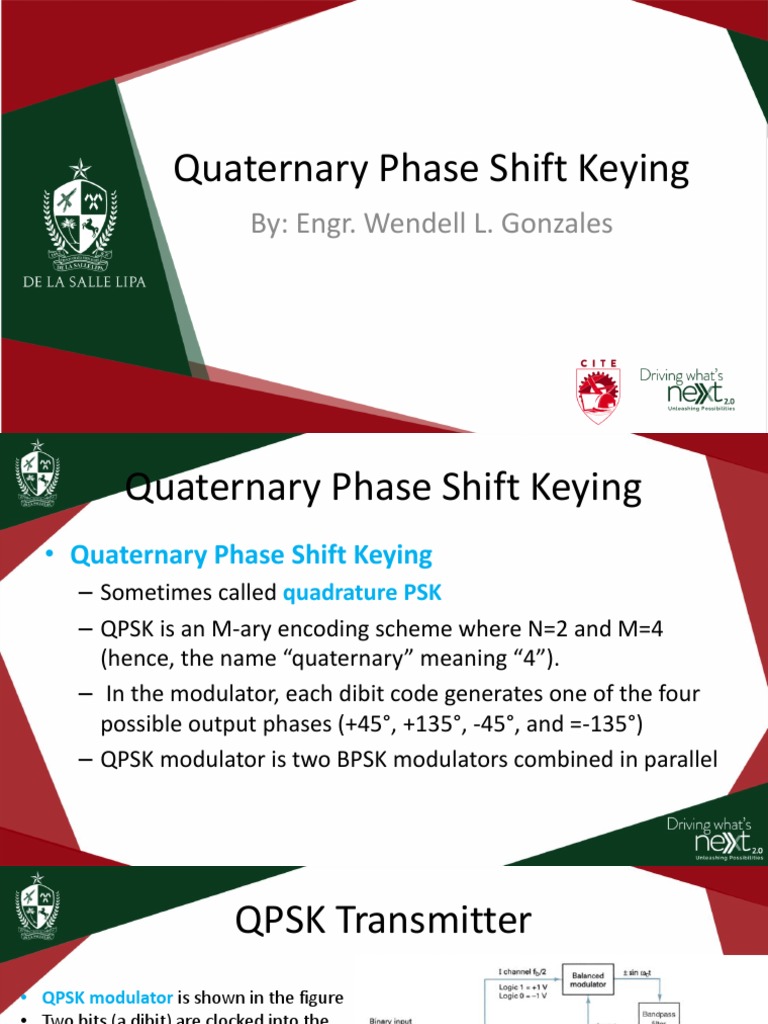 Understanding Quaternary PSK Modulation | PDF | Modulation | Detector ...