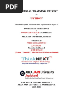 PYTHON Training Report PDF | PDF | Scope (Computer Science) | Parameter ...