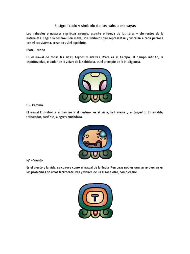 El Significado y Símbolo de Los Nahuales Mayas | PDF