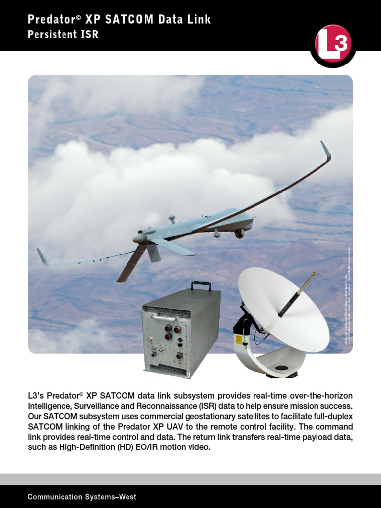Predator XP SATCOM Data Link - SS - WEB | PDF | Communications ...