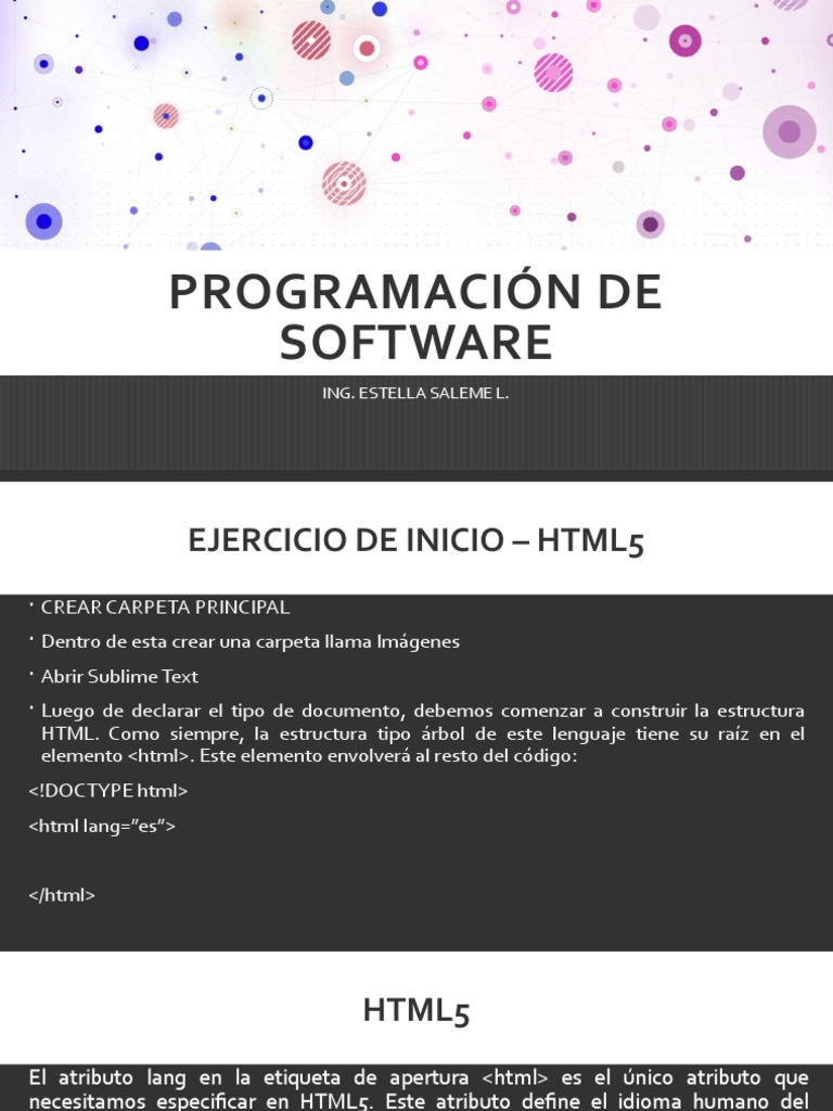 Ejercicio de Inicio HTML5 | Descargar gratis PDF | HTML | Informática