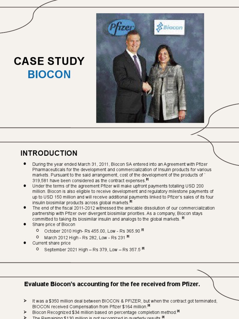 Case Study: Biocon | PDF | Financial Audit | Financial Services