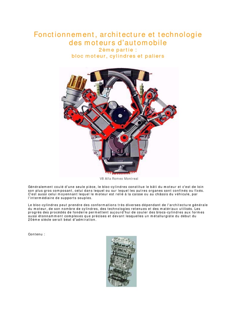 Fonctionnement Architecture Et Technologie Des Moteurs D Automobile 2eme Partie - Presentation ...