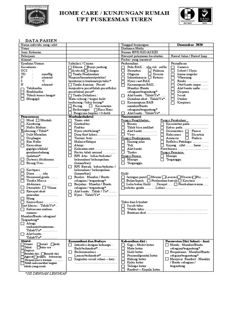 Form Home Care 2020 | PDF