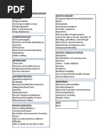 Figure. Sample Review of Systems (ROS) Format From The Pantex Program ...
