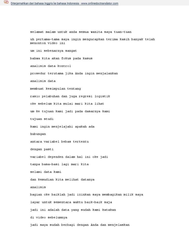 Case Control Data Analysis Using SPSS - Odd Ratio - Logistic Regression - English (Auto - En.id ...