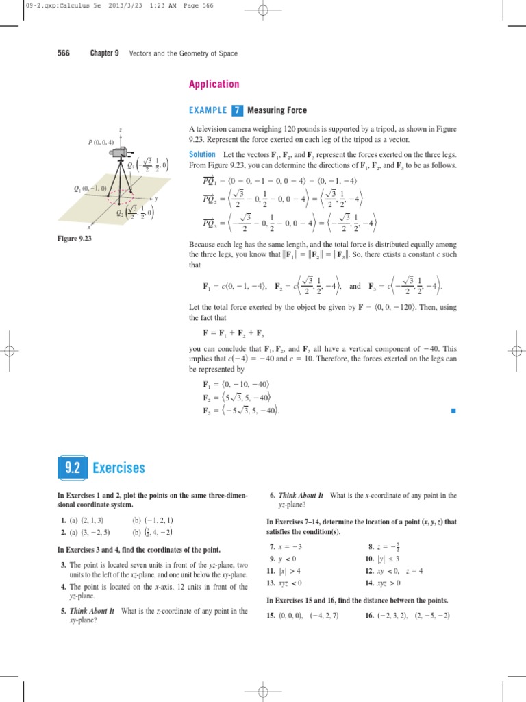 Exercises: Application | PDF | Vector Space | Euclidean Vector